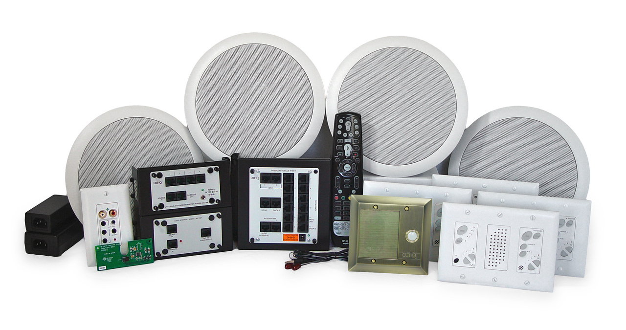 Discontinued - 4-Room Whole House Music & Intercom, White w Brushed ...