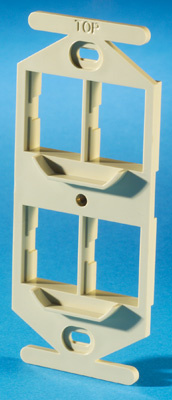 TracJack 106-Type Frame, Four-Port, Electrical Ivory | Workstation ...