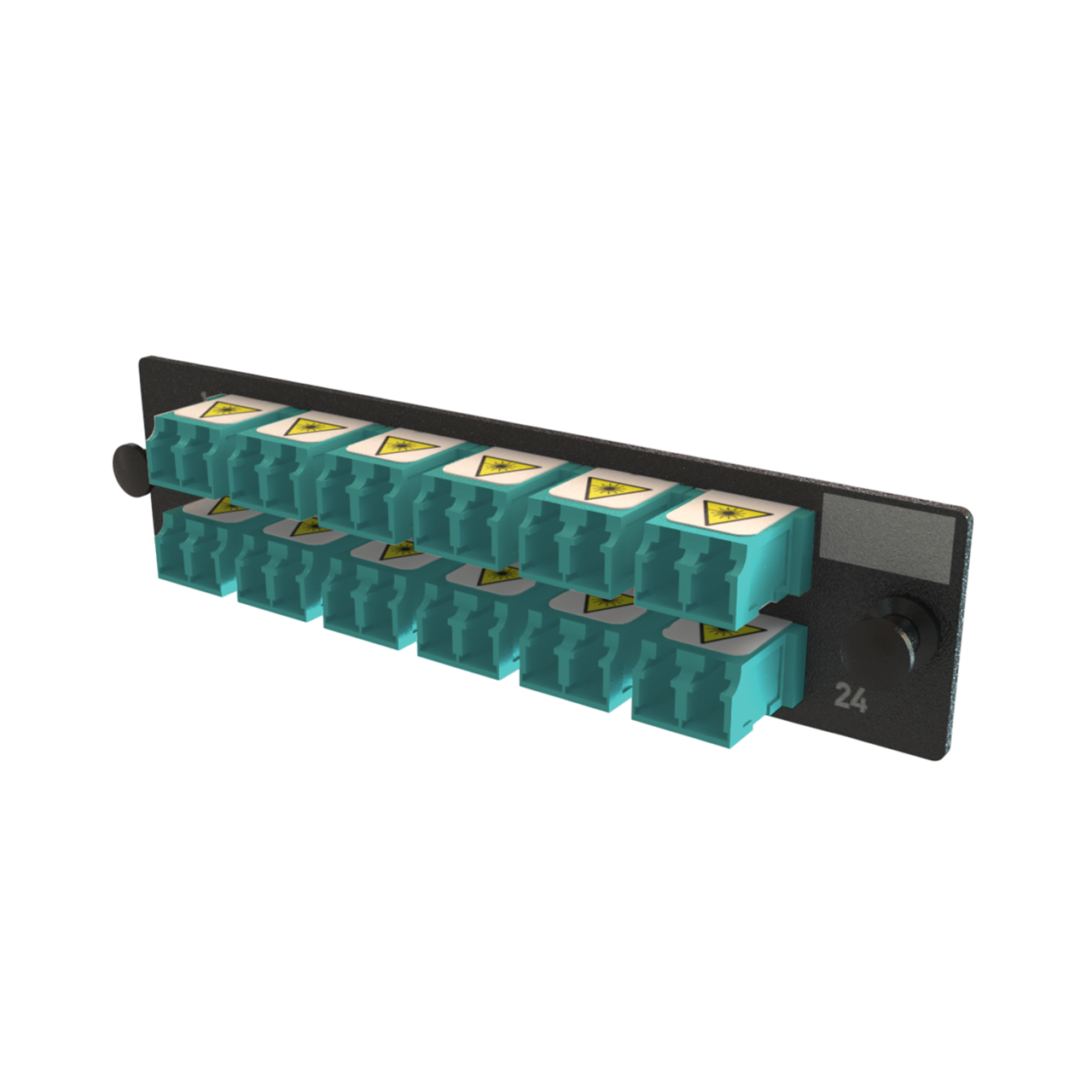Q-Series Keyed OFP Adapter Panel 24 Fibers, Aqua | Workstation Plates ...