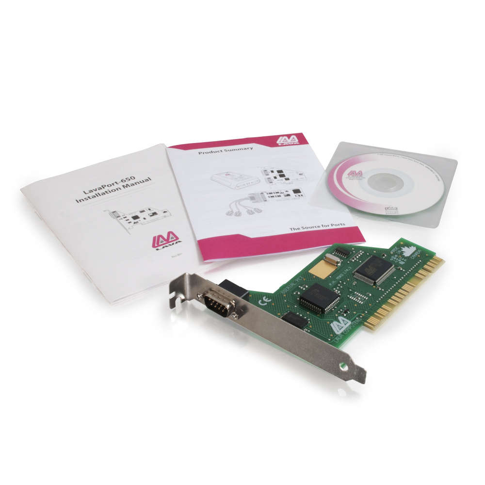 Lava™ Port-650 1-Port PCI 16650 DB9 Serial Card